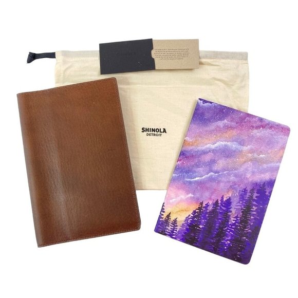 Shinola | Office | Shinola Brown Leather Journal Cover 8pg Notebook And ...